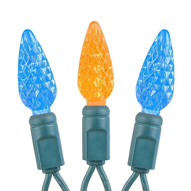 Christmas Lights | Novelty LightsCommercial C6 LED 70 Light Blue and ...